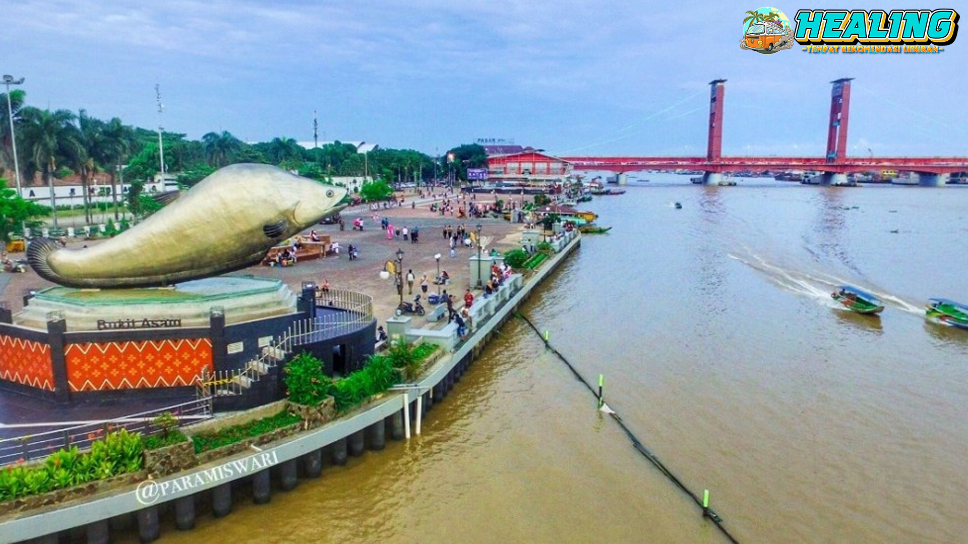 Wisata Tugu Ikan Belido Keindahan dan Cerita dari Palembang